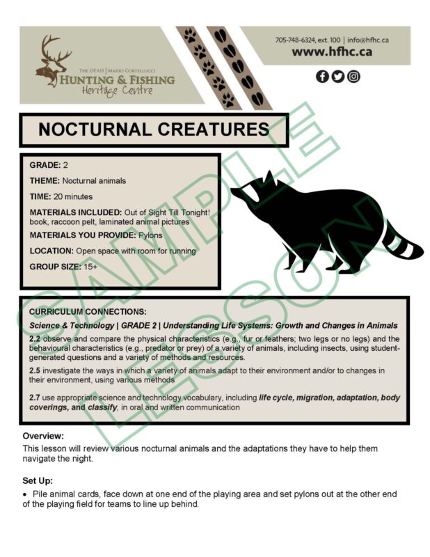 Conservation Education in a Crate | OFAH Foundation